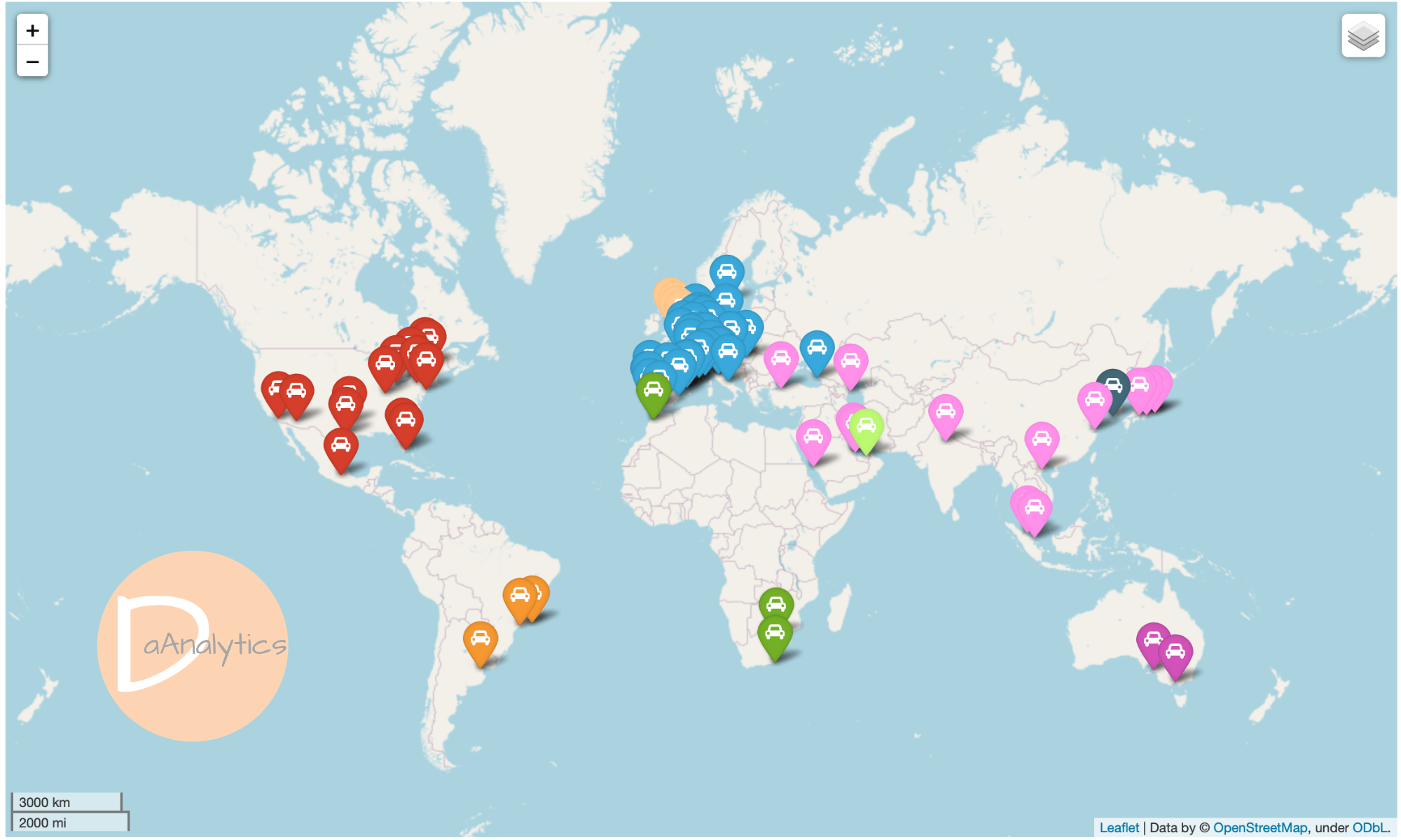 Plotting F1 Circuit Locations into a map using Folium – Daanalytics