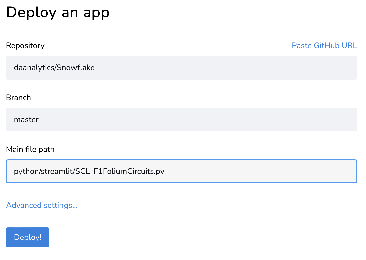 Plotting F1 Circuit Locations into a map on Streamlit Cloud using ...